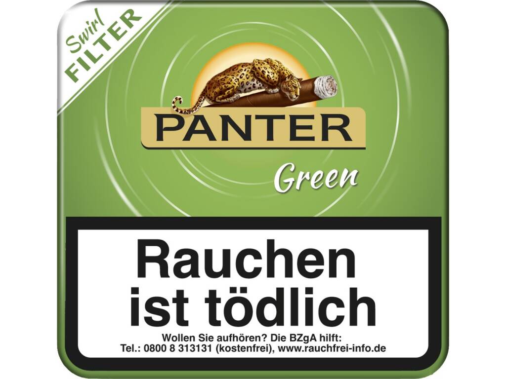 Panter Green Swirl Filter Zigarillos 20er